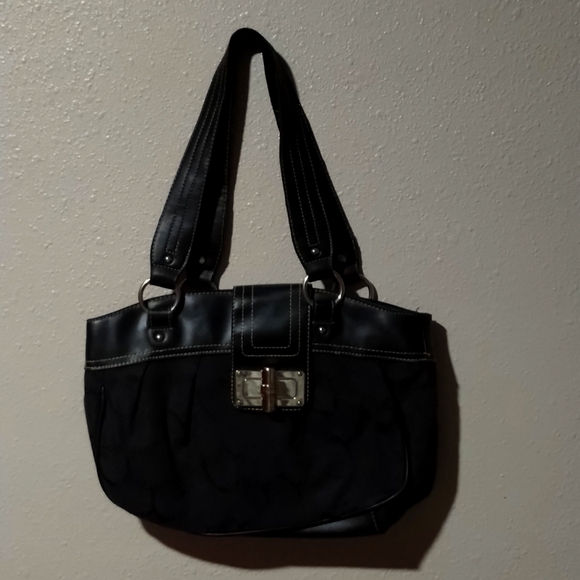 Chaps | Bags | Chaps Womens Vintage Black Shoulder Satchel Bagin Great ...